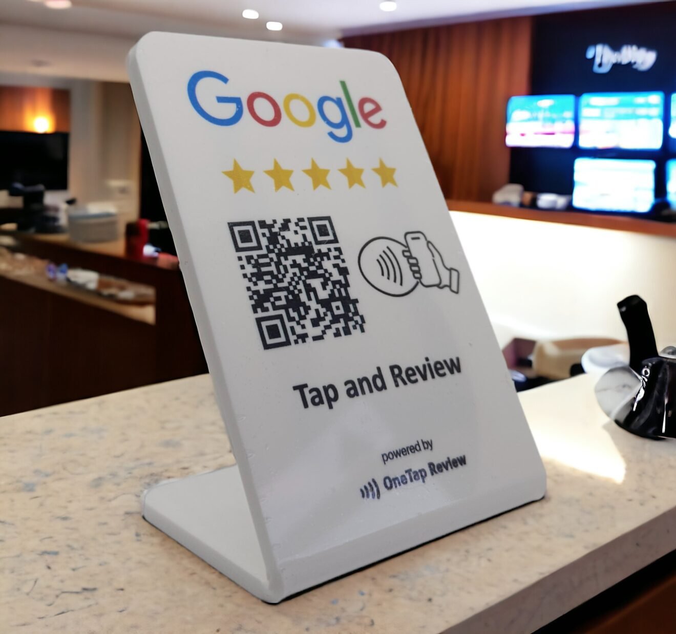 Google Review Stands - Tap NFC Review Stand | OneTap Review